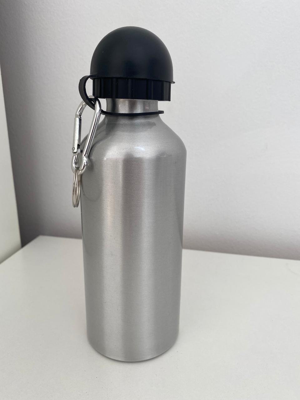Garrafa Squezze Prata 600 Ml Tamba Bola Up Sublimação And Personalizados